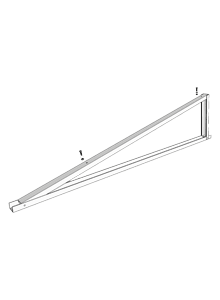 KD Solar adjustable V-frame brackets for landscape mounting